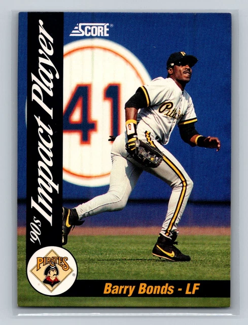 1992 SCORE #55 Barry Bonds années 90 Impact Players MLB Pittsburgh ...