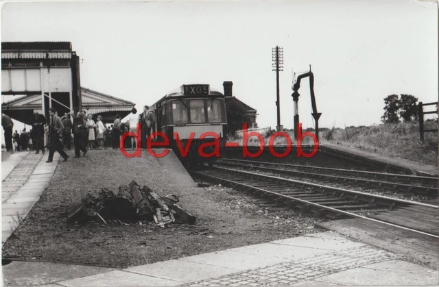 RAILWAY PHOTO BR DMU Honeybourne 1967 RCTS Ten Counties Scenic Rail ...