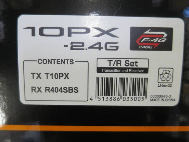 FUTABA 10PX R404SBS 4G Telemetry Radio System Receiver 2.4 GHz £537.93 ...
