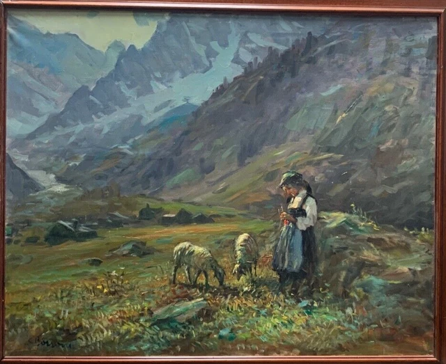 QUADRO OLIO SU tela con cornice Carlo Bossone 80x100 EUR 1.000,00 ...