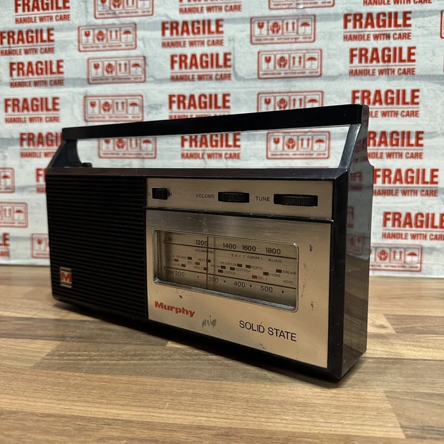 VINTAGE MURPHY SOLID State Transistor Radio Retro £24.95 - PicClick UK