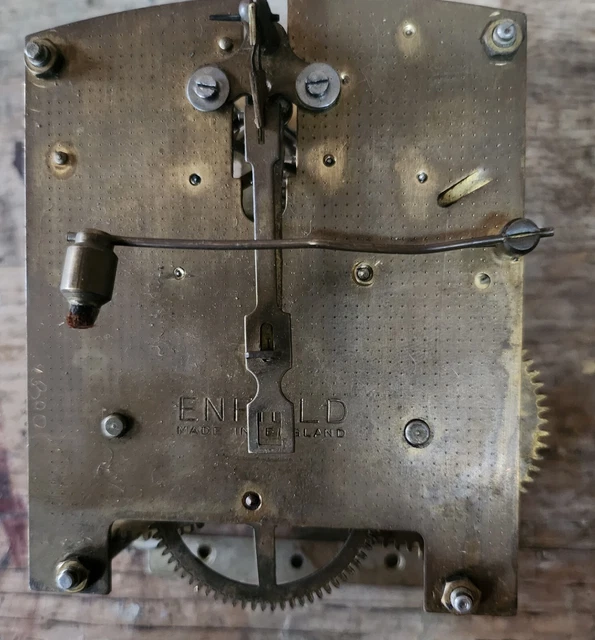 SMITHS ENFIELD ANTIQUE 8 Day striking mechanical Clock Movement spares ...