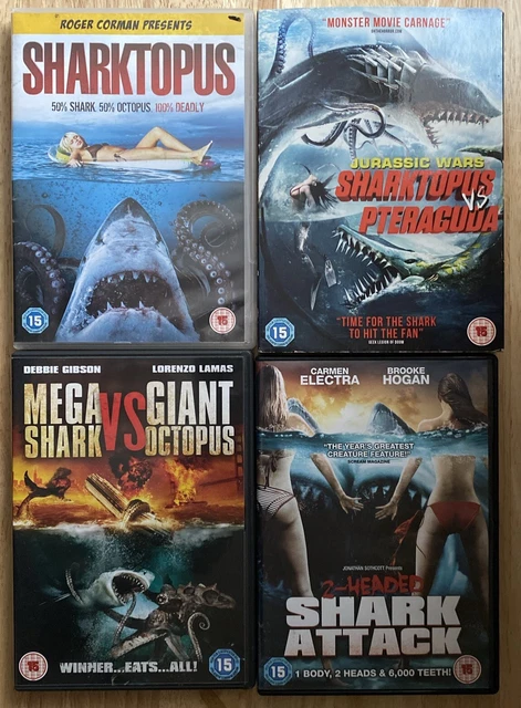 GIANT MONSTER DVD Bundle, Mega Sharks, Octopus, Sharktopus, Roger ...