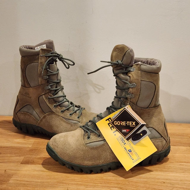 BELLEVILLE WATERPROOF TACTICAL Combat Boot Green/Brown Nylon Men's 11W ...