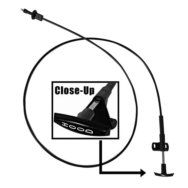 1977-80 CHEVY / GMC Pickup,Suburban,Blazer,JIMMY Hood Sortie Câble Court 78.5 " EUR 48,38 ...