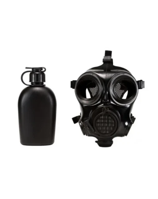 MIRA SAFETY CM-7M Military Police CBRN Gas Mask w Canteen LARGE 40mm ...