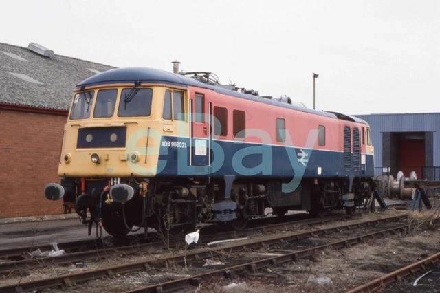 35MM RAILWAY SLIDE of Class 84 ADB968021 (84009) @ Crewe EMD Copyright ...