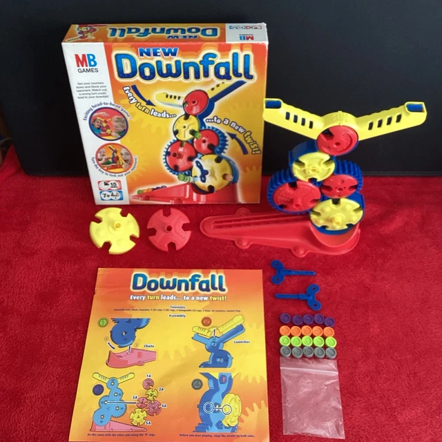 VINTAGE DOWNFALL BOARD Game By MB Games 2004 Turns & Twists (7 ...
