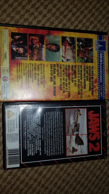 RAMBO, JAWS 2 Betamax Uk, rental big box £51.66 - PicClick UK