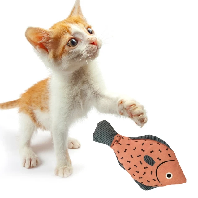 CAT CHEW CAT Simulation Fish for Pet Chewing Molar Health Soft Squeaky ...