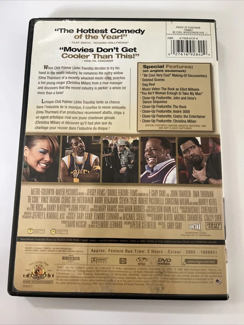 BE COOL (DVD, 2006, Canadian, Widescreen) $6.00 - PicClick CA
