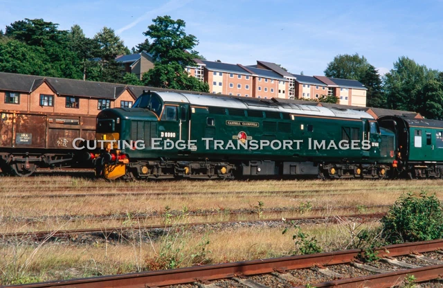 ORIGINAL RAILWAY SLIDE: Class 37 Diesel 37411/D6990 on a Special 2007 P ...