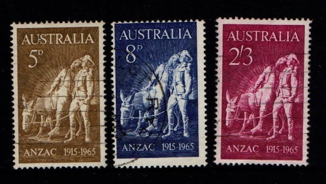AUSTRALIA 1965 50THANNIVERSAY of ANZAC Gallipoli Landing SG373-75 Used ...