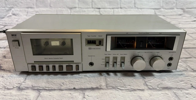 VINTAGE MCS SERIES Stereo Cassette Deck Modular Component System Modle ...