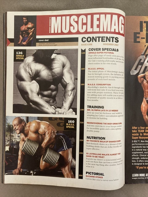 MUSCLEMAG INTERNATIONAL BODYBUILDING Magazine Arnold Schwarzenegger ...