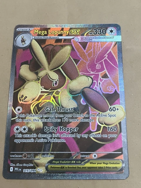 MEGA LOPUNNY EX 115/094 Me02: Phantasmal Flames Holo Near Mint £22.42 ...