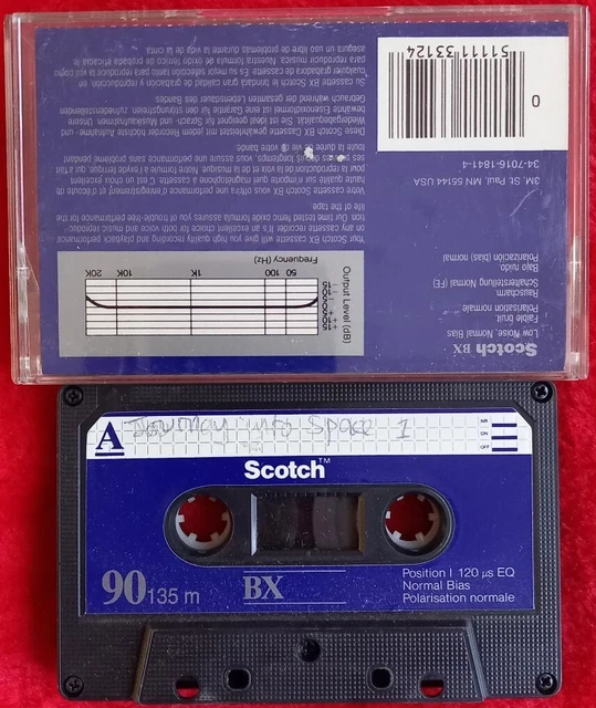 SCOTCH BX 90 135m, Used Audio Cassette Tape , Normal Bias £7.50 ...