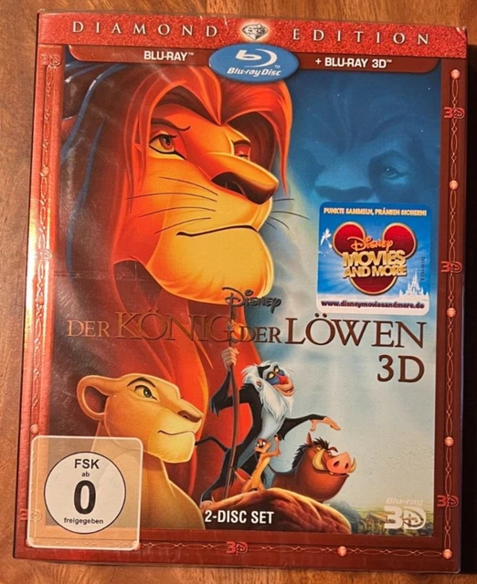 DER KÖNIG DER Löwen - Blu-ray + Blu-ray 3D - Diamond Edition - Erstausgabe - NEU EUR 24,90 ...