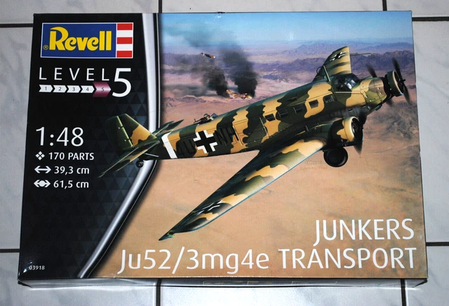 REVELL JUNKERS JU52/3MG4E TRANSPORT 1:48 in OVP EUR 30,50 - PicClick DE