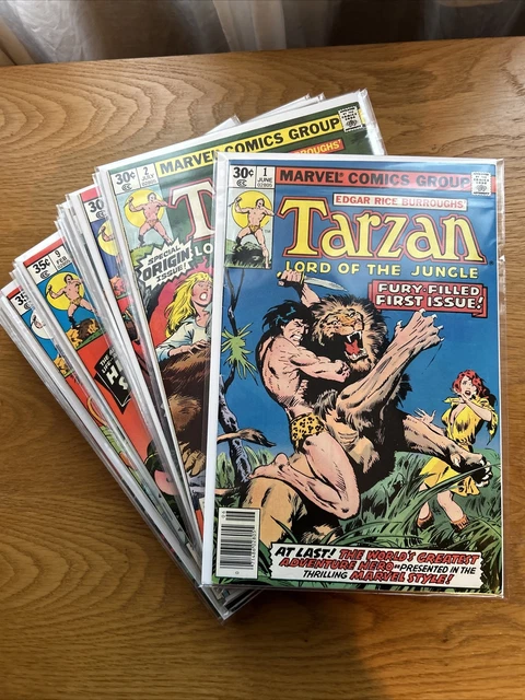 Marvel Comics Tarzan Lord Of The Jungle Bundle 1 29 Sauf 14 25