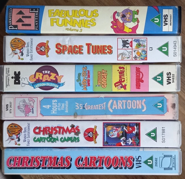 COLLECTION OF 6 Childrens Animated Cartoon VHS Video Tapes Cartoons £12 ...