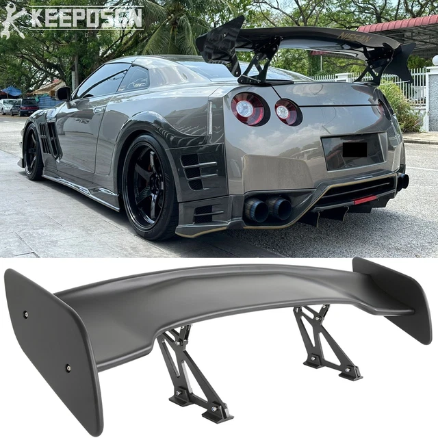 FOR NISSAN GT-R R35 GTR35 Matte Black 46" Rear Trunk Spoiler Racing GT ...