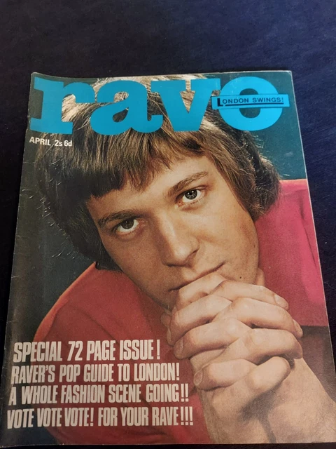VINTAGE RAVE MAGAZINE APRIL 1966 Swinging London Beatles Stones Walker ...