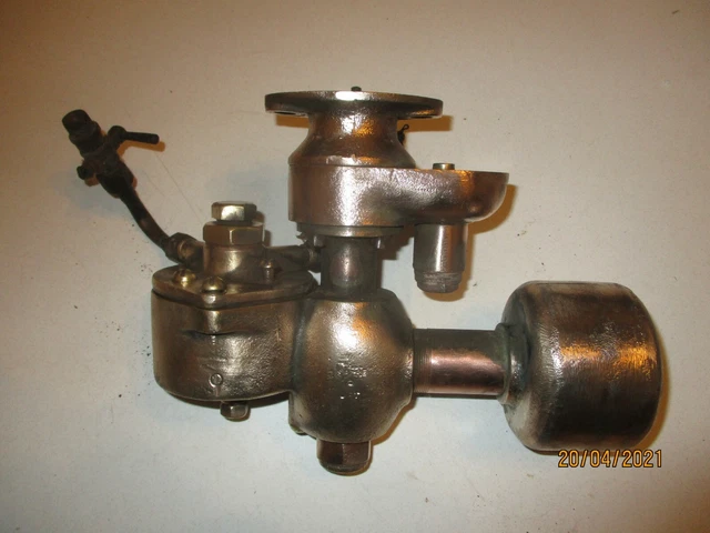 ANTIQUE VINTAGE , kelvin poppet valve marine engine brass carburetor ...
