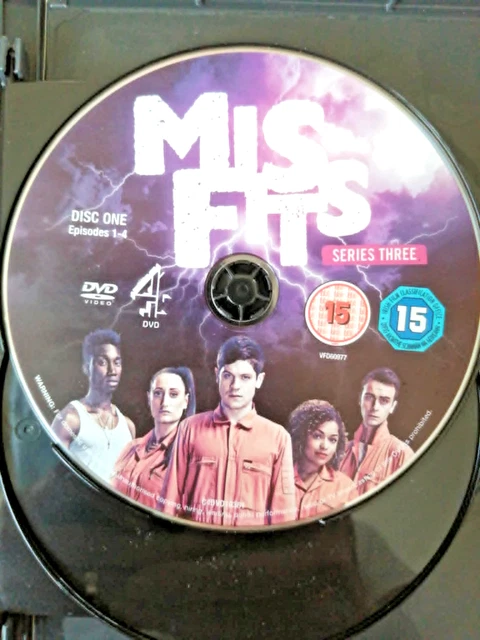 DVD MISFITS SERIES Three. Iwan Rheon. Lauren Socha. Antonia Thomas ...