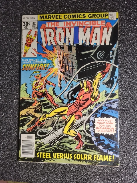 IRON MAN #98 VF Marvel Comics 1978 stand neuf Madame 🙂* EUR 16,76 ...