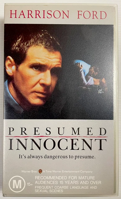 PRESUMED INNOCENT VHS Video Cassette Tape PAL 1994 Harrison Ford EUR 13 ...