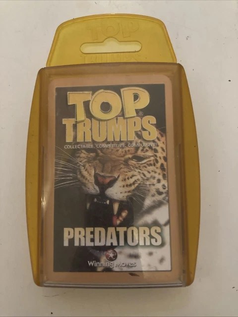 PREDATORS TOP TRUMPS Card Game Complete Deck, Vintage, Fast And Free ...