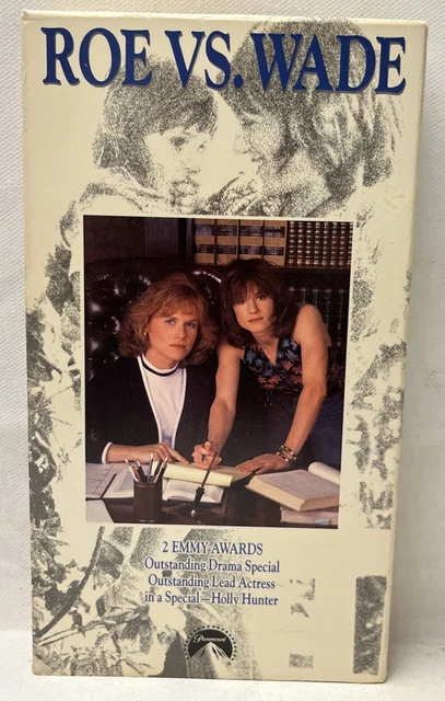 ROE VS. WADE (Paramount VHS, 1992) Holly Hunter Abortion Drama RARE $12 ...