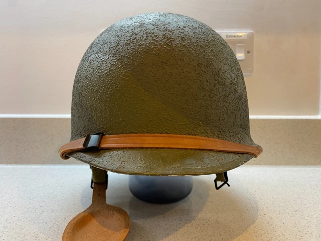 WWII &TOP POTS& Restored Original M1/M2 Paratrooper Helmet w/ Liner ...