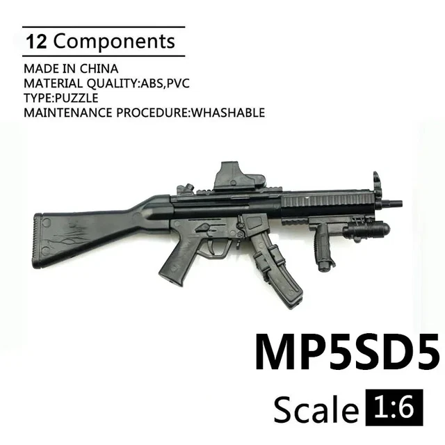 1/6 SCALE MP5SD5 Submachine Gun Model EUR 27,59 - PicClick FR