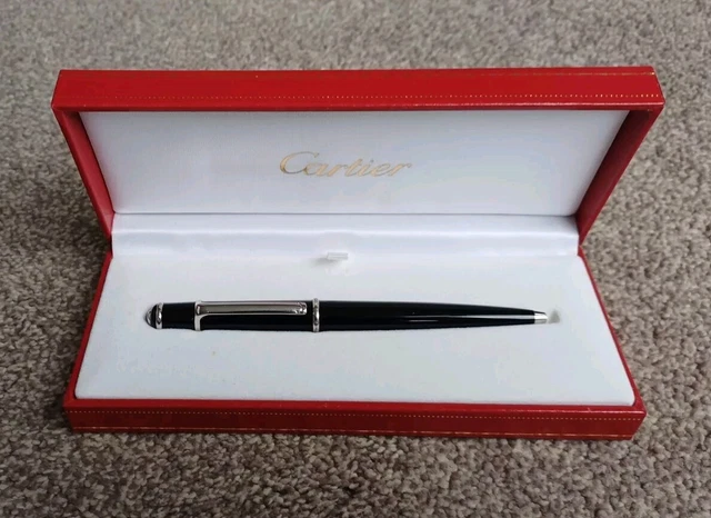 CARTIER DIABOLO DE Cartier Stylo Bille Black Pen ST180010 Original Box ...