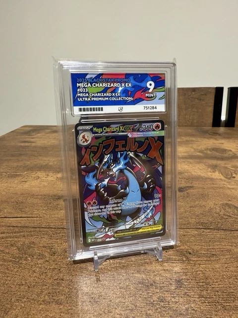 POKÉMON TCG MEGA Charizard X ex 023 Black Star Promo ACE 9 Mint Graded ...