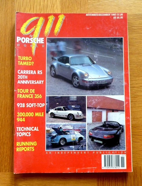 911 & PORSCHE World Magazine Nov/Dec 1992 Carrera RS 20th Anniversary £ ...