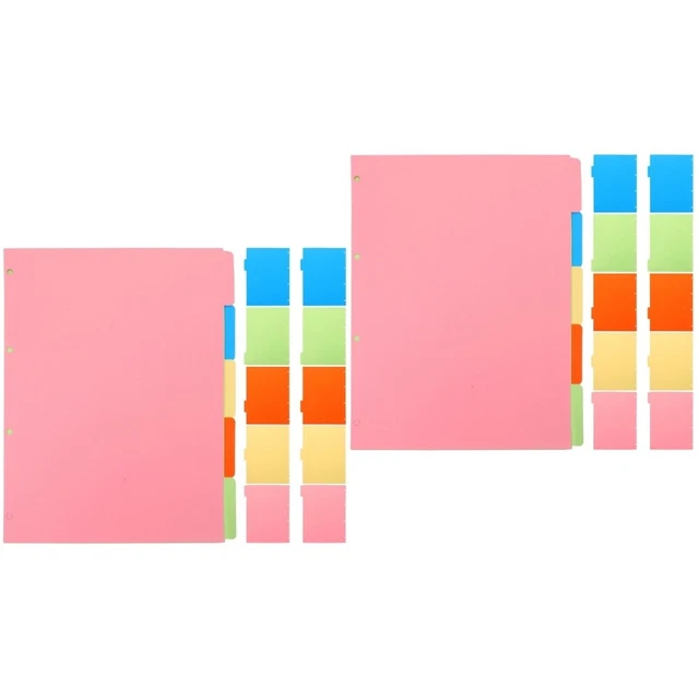 2 COUNT LOOSE-LEAF Book Dividing Line Paginated Paper Office £20.25 ...