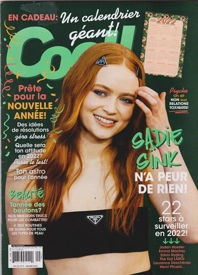 SADIE SINK COOL Magazine 2022 Stranger Things VICTORIA CHARLTON Noah ...