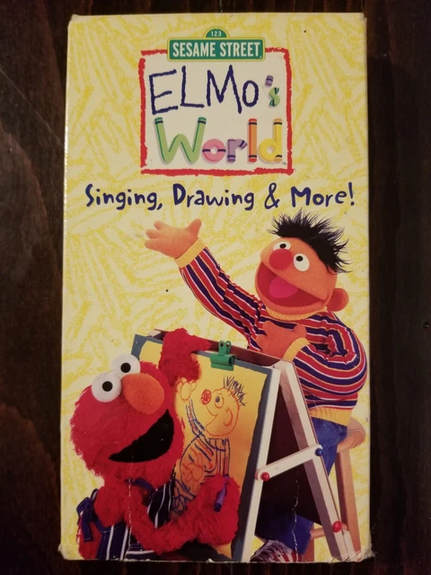 ELMO'S WORLD: SINGING, Drawing & More! (VHS, 2000) No Case $7.50 ...