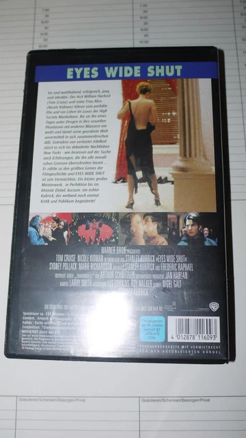 EYES WIDE SHUT Cruise Kidman Kubrick VHS VIDEO Kassette EUR 1,00 ...
