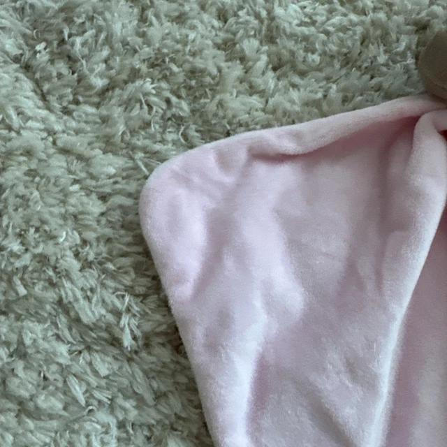 DUNNES STORES BABY Comforter Blanket Pink Teddy Bear Plush Soft Newborn ...