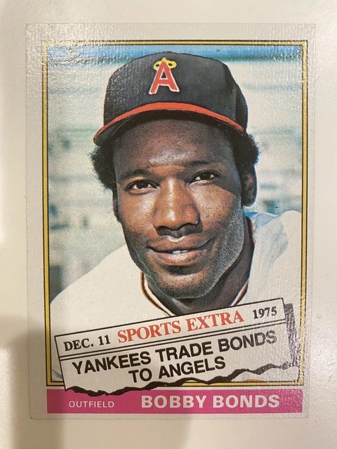 1976 TOPPS TRADED #380T Bobby Bonds California Angels EXMT EUR 3,80 ...