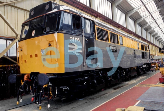 35MM RAILWAY SLIDE of Class 31 31116 @ Doncaster Works Copyright to ...