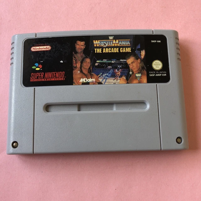 WWF WRESTLEMANIA THE Arcade Game - Super Nintendo SNES - Jeu Seul EUR 35,00 - PicClick FR