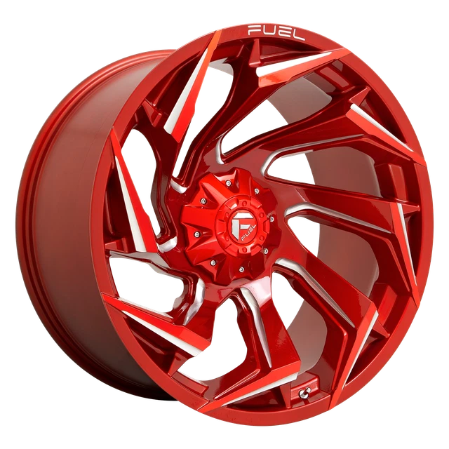 20X10 FUEL D754 REACTION Candy Red Mill Wheel 6x135/6x5.5 (-18mm) Set ...