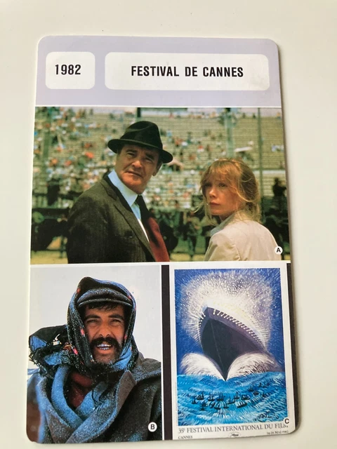CARTE FICHE CINEMA Festival De Cannes 1982 EUR 2,50 - PicClick FR