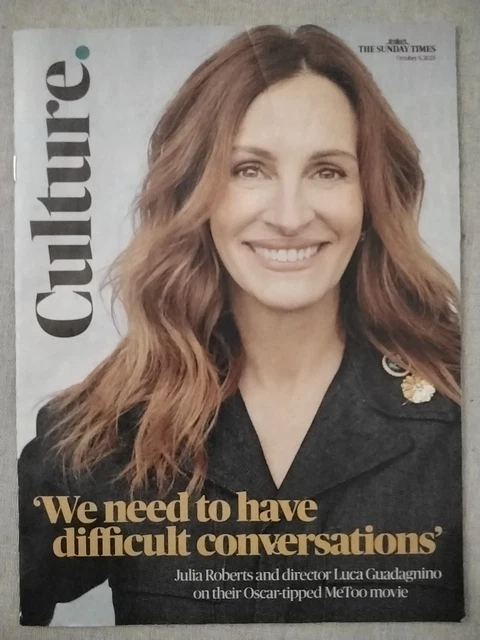 SUNDAY TIMES CULTURE magazine 5 October 2025 Julia Roberts Ben Elton £2 ...