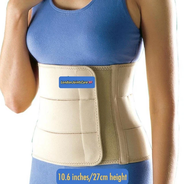 ABDOMINAL BINDER BACK Stomach Compression Brace Hernia Support ...